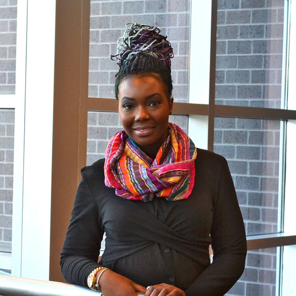 Hand Woven Festival Infinity Scarf Fair Trade Mayamam Weavers