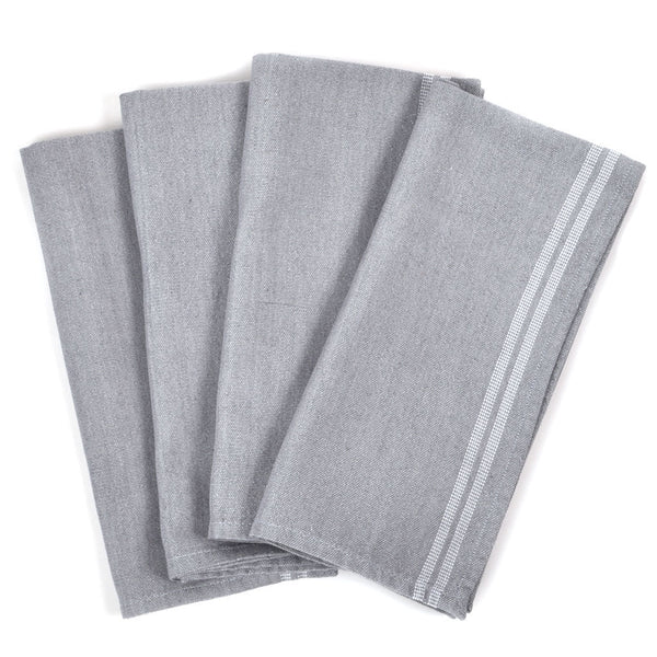 Hand woven Heathered Gray Table Napkins Fair Trade Mayamam Weavers